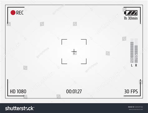 카메라 뷰파인더카메라의 초점 화면입니다뷰파인더 카메라 녹화디자인에 스톡 벡터로열티 프리 528329182 Shutterstock