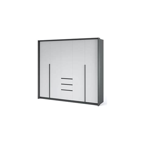 Шкаф КПУП Калинковичский мебельный комбинат мишель 5 ти дверный с порталом антрацит белый