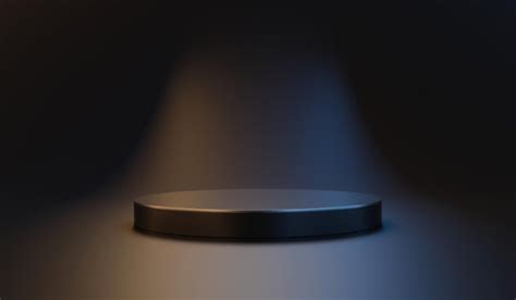 빈 연단 블랙 제품은 최소한의 플랫폼 스튜디오 모형 개념 또는 광고 받침대가 있는 빈 프리젠테이션 럭셔리 배경에 3d 무대