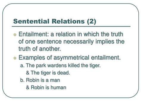 Ppt Sentential Semantics Powerpoint Presentation Free Download Id