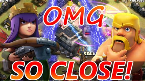 Clash Of Clans Omg Its So Close Clash Of Clans Clan Wars Youtube