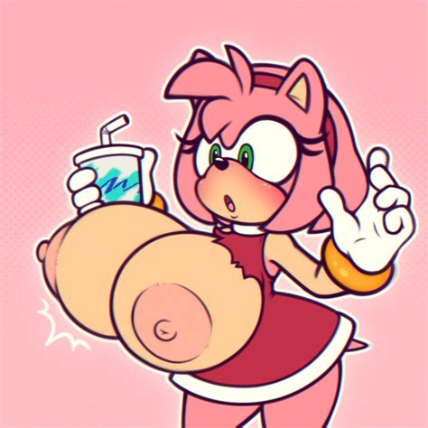 Rule 34 1girls Amy Rose Anthro Areolae Big Breasts Bracelet Breast Expansion Complex