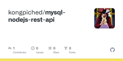 Github Kongpichedmysql Nodejs Rest Api