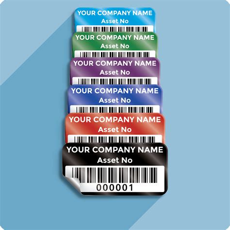 Barcode Asset Labels Small Design 6