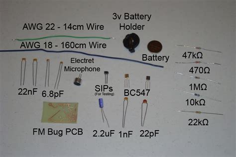 FM Bug Transmitter Mint Box Hardware PyroElectro News Projects Tutorials