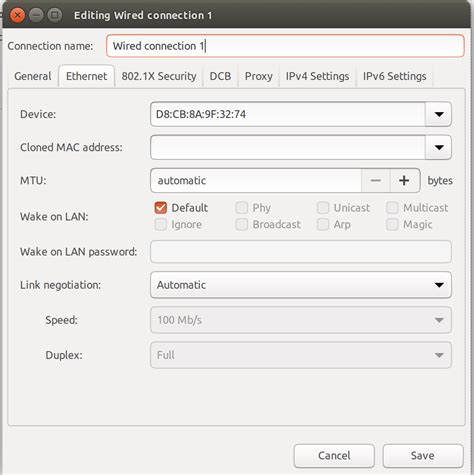 Networking Ubuntu Link Negotiation Ask Ubuntu