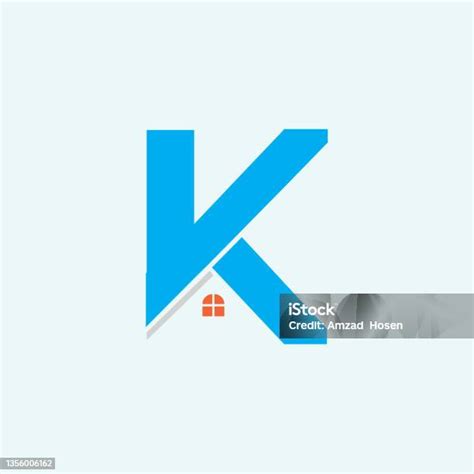 K부동산 디자인 컨셉의 편지 알파벳 K에 대한 스톡 벡터 아트 및 기타 이미지 알파벳 K 로고 집 Istock