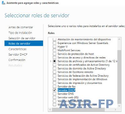 Instalación de servidor DHCP en Windows server