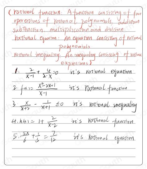 solved direction identify whether each expression is a rational
