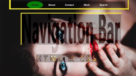 How To Create Transparent Navigation Bar And Menus With Html And Css