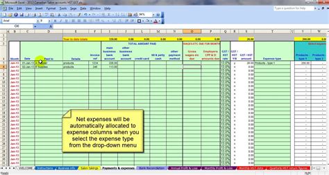 Simple Double Entry Bookkeeping Spreadsheet — Db