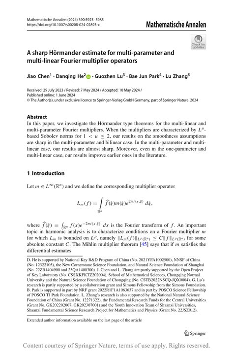 A Sharp Hörmander Estimate For Multi Parameter And Multi Linear Fourier