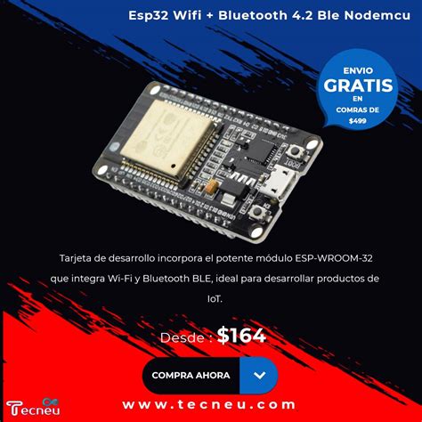 Tecneu Módulo Esp32 Wifi Bluetooth 42 Ble Nodemcu