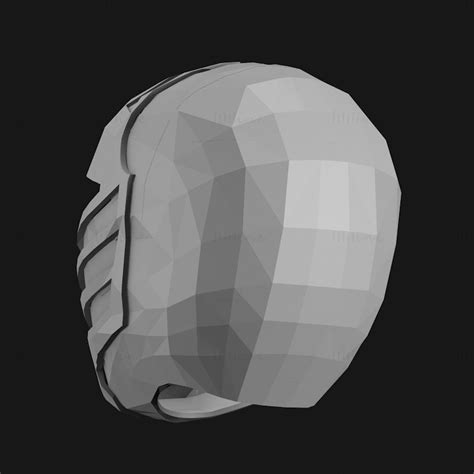 White Ranger Helmet 3d Printing Model Stl