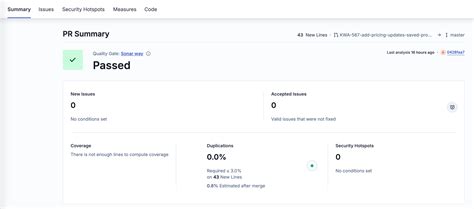 0 Lines Of Code Shown But New Lines Identified On Duplication Part Sonarqube Cloud Sonar