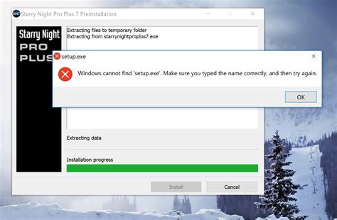 Error Message Windows Cannot Find Setup Exe Windows 10 Simulation Curriculum Corp