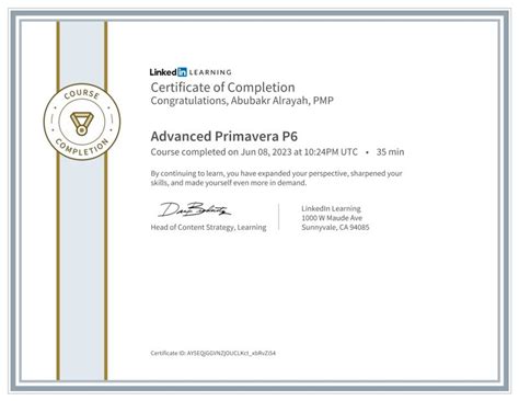 abubakr alrayah pmp on linkedin certificate of completion