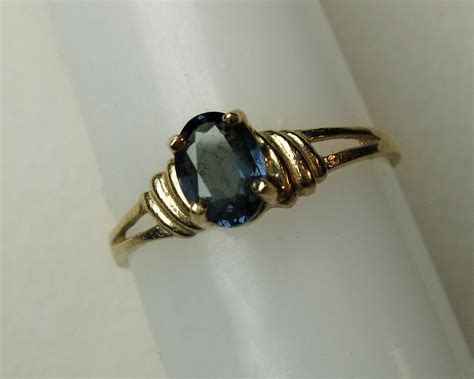 Color Change Blue Garnet Ring In K Gold By JReneau On Etsy