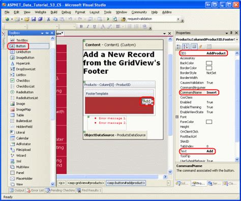 Inserting A New Record From The Gridviews Footer Vb Microsoft Learn
