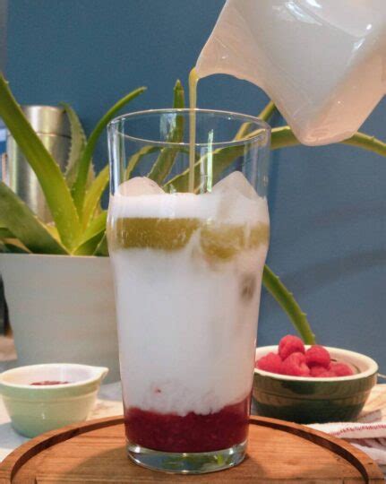 Iced Raspberry Matcha Latte Namaste Home Cooking