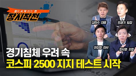 Live 잭슨홀 미팅 금통위 회의 주목 경기침체 우려 속 2500선 지지 테스트 시작된다 장시작전 8월22일