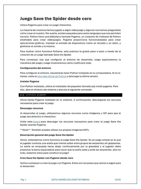 Pythonjuego Serpiente Pdf Python Lenguaje De Programación