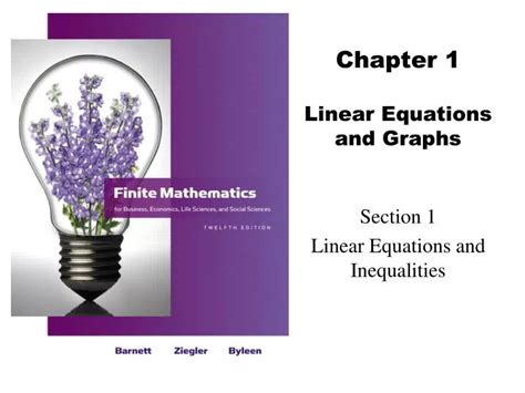 PPT Chapter Linear Equations And Graphs PowerPoint Presentation Free Download ID