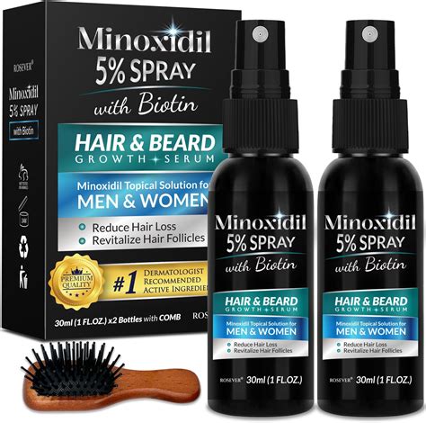 Varolan 5 Minoxidil Spray Serum For Men And Women