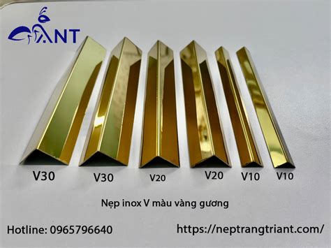 Nẹp Inox V10x10 Dài 3 Mét Loại 06mm Nẹp Trang Trí Ant