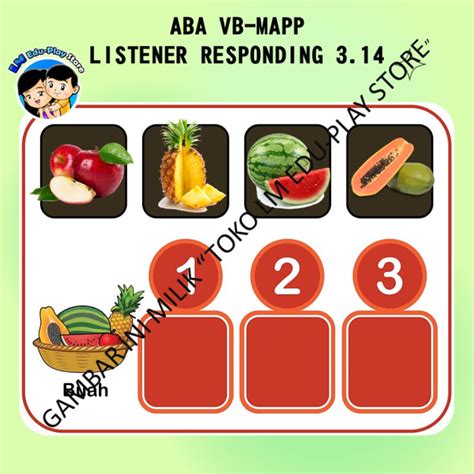 Jual Kartu Belajar Aba Vb Mapp Listener Responding Level 3 14 Shopee Indonesia