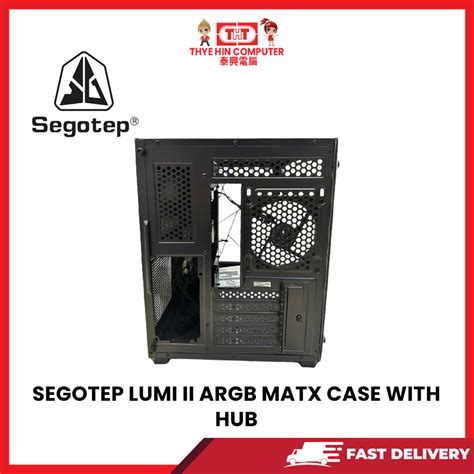 Segotep Lumi Ii Argb Matx Case With Hub Shopee Malaysia