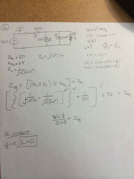 Finding Inductor Value For Same Current Voltage Phase AC Analysis Physics Forums