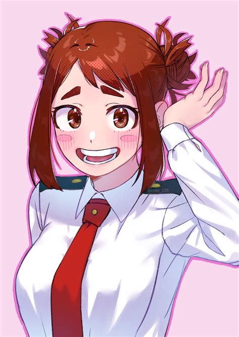 Uraraka Ochako Boku No Hero Academia Drawn By Chibi228 Danbooru