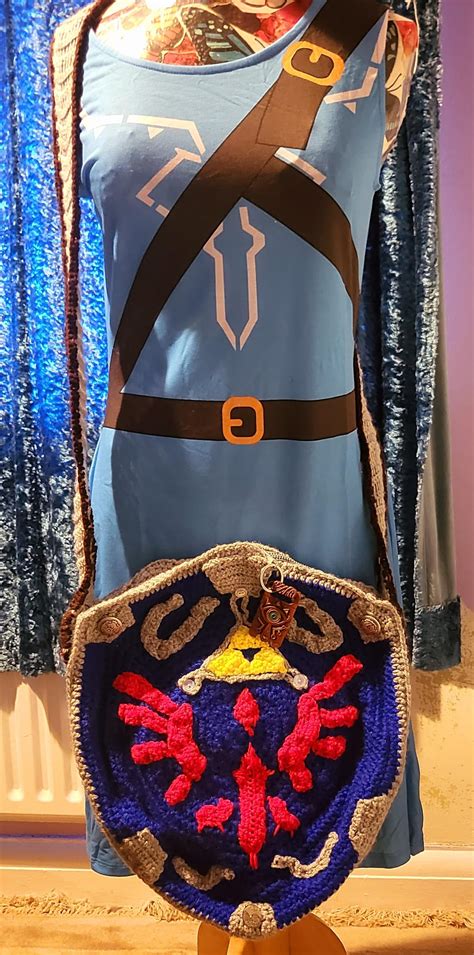 Hylian Shield Crocheted Bag R Nintendostitch