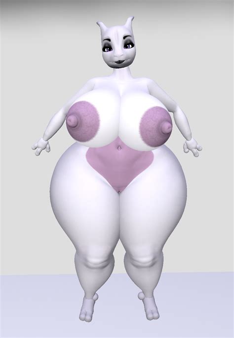 Rule 34 Big Breasts Breasts Female Ferialexonar Mewtwo Pokemon Pokemon Species Thick Thighs