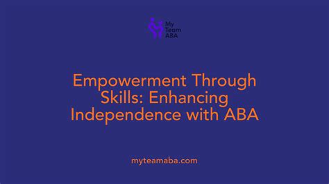 The Impact Of Aba Therapy On Daily Living Skills
