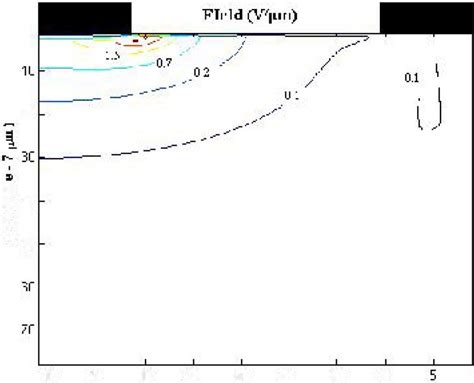 Spatial Distribution Of The Electric Field In The Unit Cell Of Gaas Msm