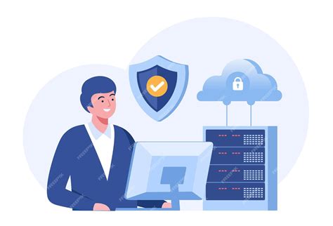 Premium Vector Cyber Security Data Protection Metaphors Set Database Cyber Security Control