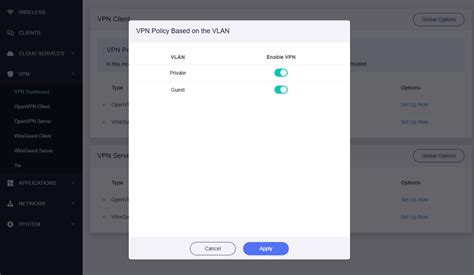 How To Configure Openvpn On Gl Inet Router With Split Vlans 2 4ghz Without Vpn And 5ghz With