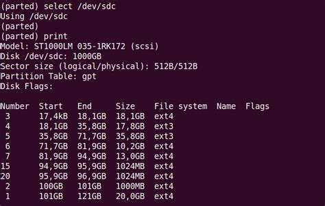 Örneklerle Linuxta Parted Komutu Nasıl Kullanılır Linux Data Linux