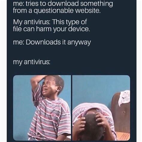 me tries to download something from a questionable website my