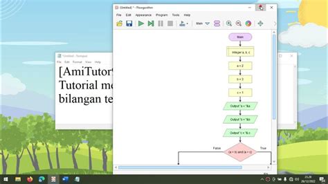 Tutorial Membuat Flowchart Pseudocode Program Menentukan Bilangan Terbesar Dari 3 Bilangan Ab