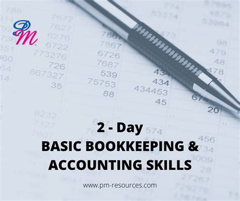 Basic Bookkeeping And Accounting Skills Pm Eschool