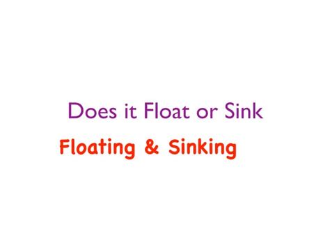 5 3 Floating And Sinking Forces Affecting Floating And Sinking Of Objects Pptx
