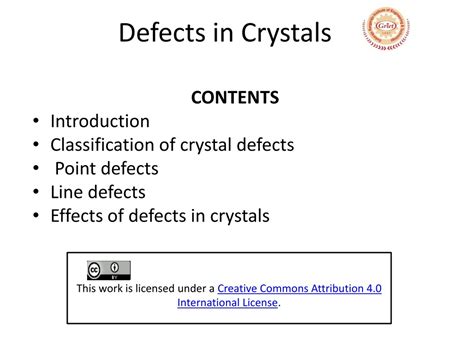 Ppt Defects In Crystals Types Effects And Implications Powerpoint