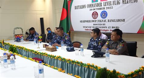 မြန်မာ ဘင်္ဂလားဒေ့ရှ် နှစ်နိုင်ငံ နယ်ခြားစောင့်တပ်ဖွဲ့များအကြား တပ်ရင်းမှူးအဆင့် အလံတင် အစည