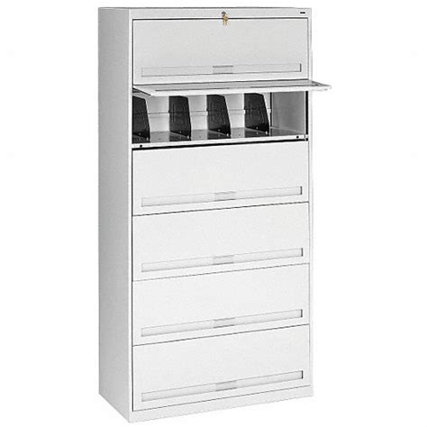Tennsco Light Gray 6 Drawers Lateral File Cabinet 5uez7fs361llgy