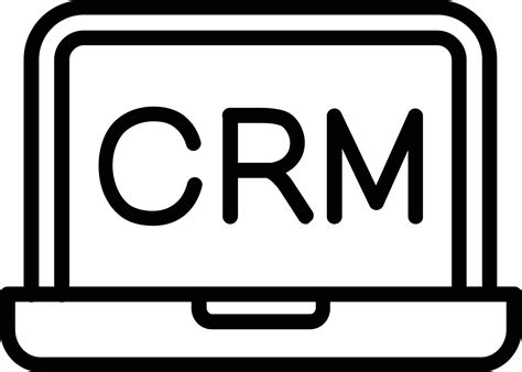 Crm Vector Line Icon 9294348 Vector Art At Vecteezy