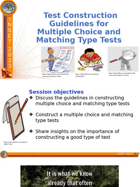 9 guidelines multiple choice and matching type tests pdf multiple