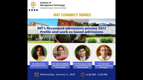 IMTs Revamped Admissions Process 2022 Profile And Work Ex Based Admissions YouTube